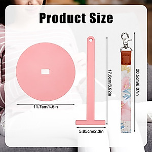 Wrist Yarn Holder, Portable Yarn Ball Holder Craft Yarn Spinner Yarn Hanger Knitting Storage Stand Crochet Minder Accessories Crocheting Supplies for Preventing Yarn Entanglement (Pink)