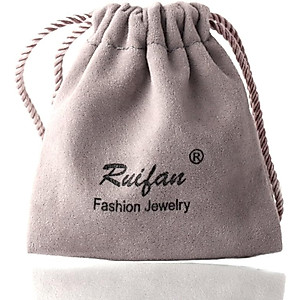 Ruifan 14G 6mm 1/4 Inch 316L Surgical Steel Jeweled CZ Short Belly Earring Navel Button Rings 10PCS