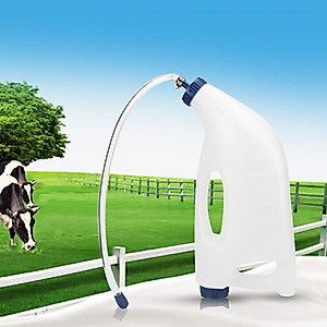 4L Calf Bottle Feeding High Capacity Calf Milk Feeder Bottle Nursing Bottle Feeding Nipple Sheep Lamb Bottle Holder
