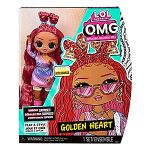 L.O.L. Surprise! O.M.G. Golden Heart Fashion Doll with Multiple Surprises and Fabulous Accessories – Great Gift for Kids Ages 4+