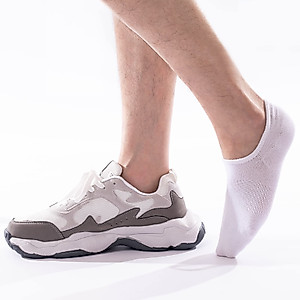 IDEGG No Show Socks Men Low Cut Ankle Short Socks for Men Casual Athletic Socks with Non Slip Grip