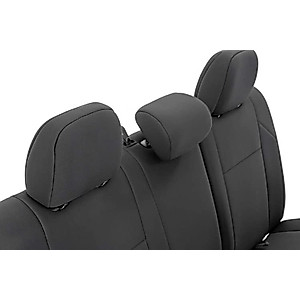 Rough Country Front & Rear Neoprene Seat Covers for 2016-2022 Tacoma - 91031, Black