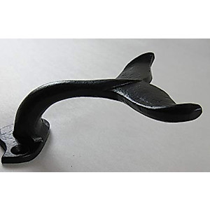 UD Cast Iron Whale Tail Hook Nautical Decor