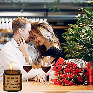 Candles Gifts for Women Men, Best Thing On The Internet Lavender Scented Candle, Funny Anniversary Birthday Christmas Valentines Day Gifts for Him Her Best Friends, Romantic Gifts for Husband Wife