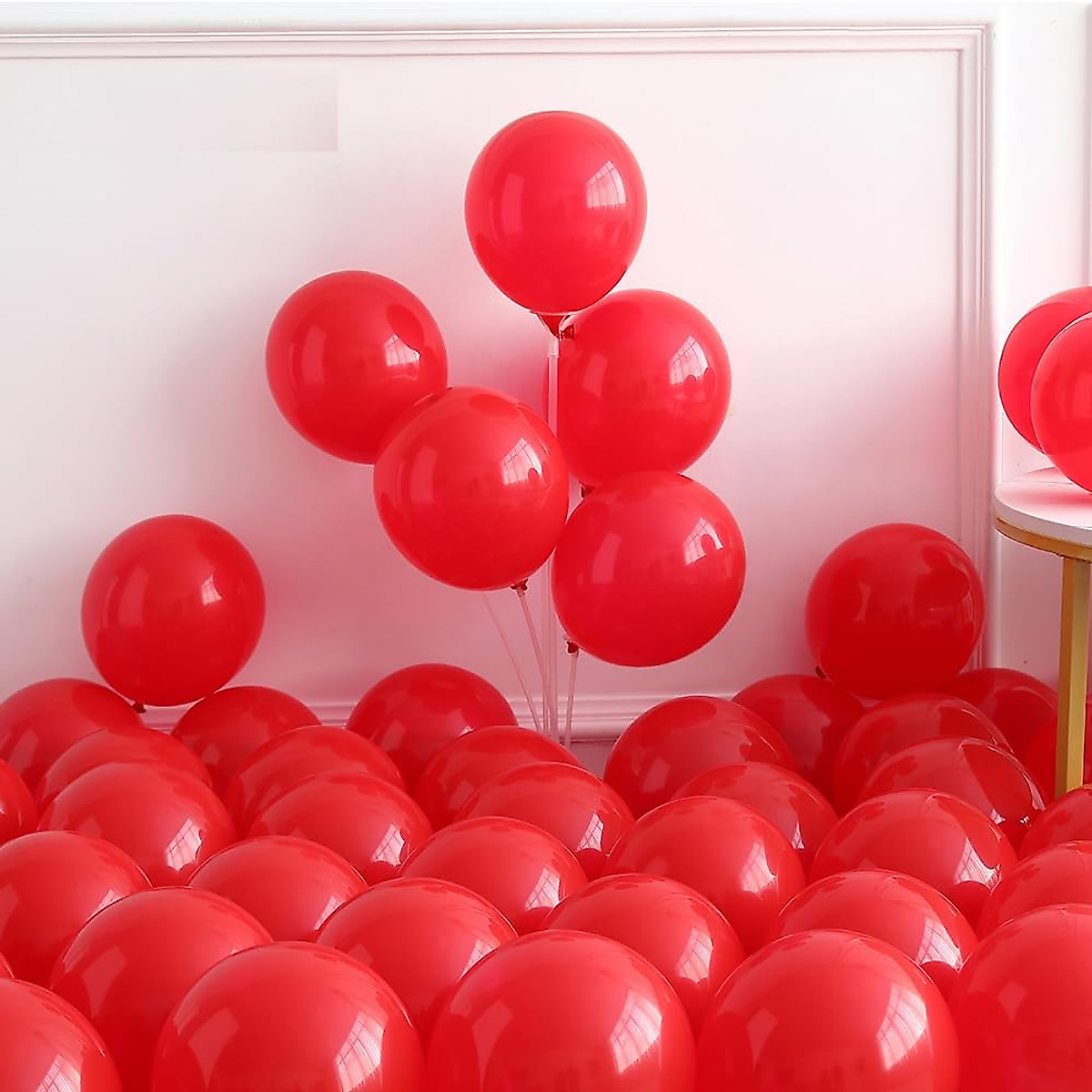 150 Pcs Red and Black Gold Casino Balloons Arch Garland Kit with Red Dice Foil Balloon for Casino Night Birthday Party Decorations