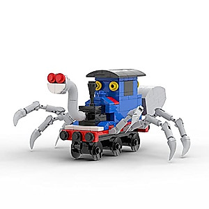 199 Pieces Chooo Charles Building Toy Set, Horror Game Spider Train Monster Building Kit, Creative Desktop Decorations Charles Train with Spider Figure Model Building Blocks, New 2023