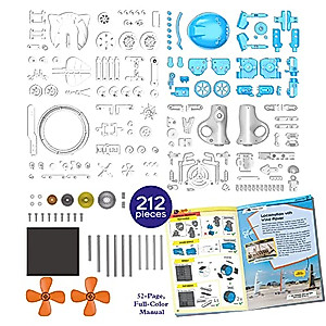 Thames & Kosmos WindBots 6-in-1 Engineering STEM Kit | Build 6 Wind-Powered Bots, No Batteries/Electricity Required | Explore Wind Technology, Gear Ratios & More | Full-Color Manual & Experiment Guide