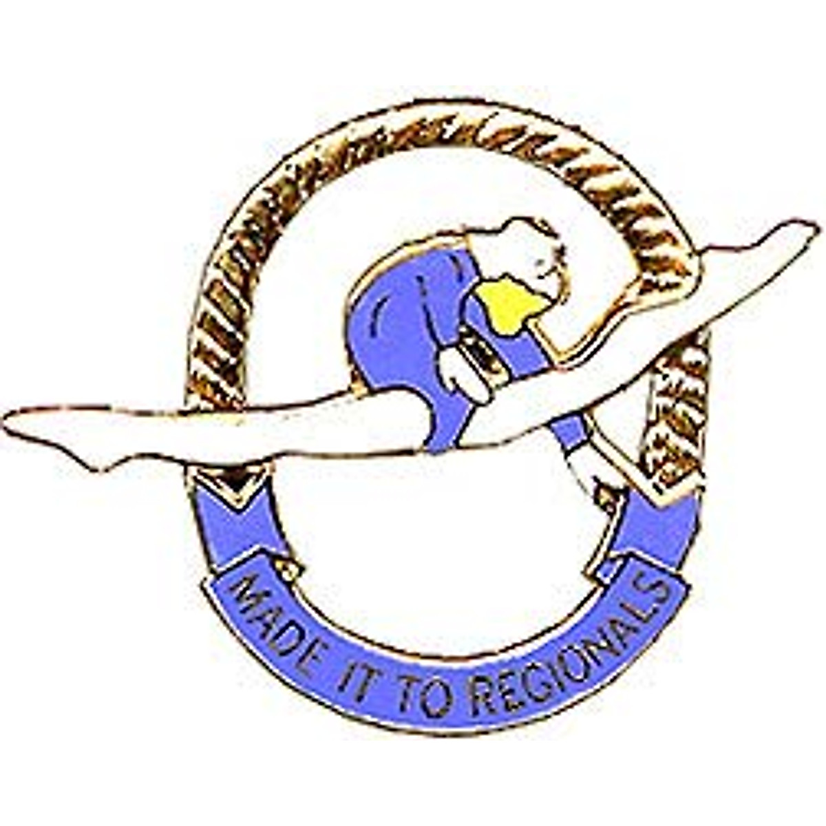 Snowflake Designs Made It to Regionals Gymnastics Pin - #1192