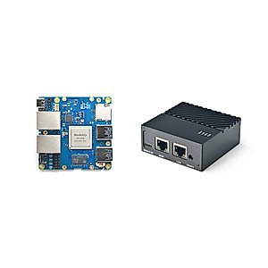 Nanopi R4S Mini Portable Travel Router OpenWRT with Dual-Gbps Ethernet Ports 4GB LPDDR4 Based in RK3399 Soc for IOT NAS Smart Home Gateway(Without MAC chip)