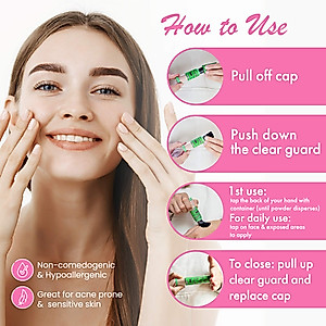 Sunny Chick Sunscreen Powder- Tinted Brush-On Mineral Sunblock SPF30 .23OZ (Medium)