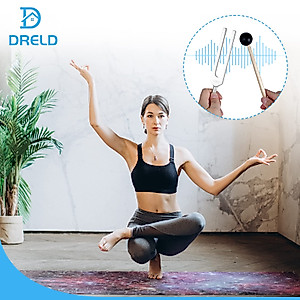 Tuning Fork, 528 Hz Tuning Fork with Silicone Hammer and Cleaning Cloth, Solfeggio Tuning Fork for DNA Repair Healing, Sound Healing, Sound Therapy, Vibration