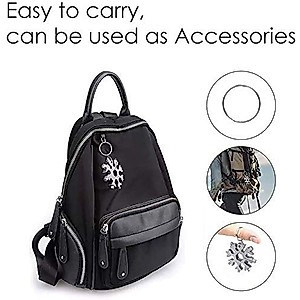 Desuccus 18-in-1 Snowflake Multi Tool, Bottle Opener/Flat Phillips Screwdriver Kit/Wrench, Stocking Stuffers for Men(Standard-Stainless Steel)