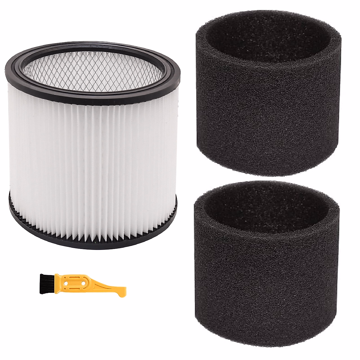 Replacement 90304 90350 90333 9030462 Cartridge Filter Foam Sleeve Compatible with Shop-Vac 5 Gallon Up Wet/Dry Vacuum Cleaners Compare to Part # 90304,90585