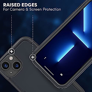 Pelican Voyager Series - iPhone 13 Case [Compatible with MagSafe] [Anti-Scratch] Magnetic Phone Case with Belt Clip Holster Kickstand [18FT MIL-Grade Drop Protection] Heavy Duty Rugged Cover - Black