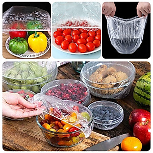 Fresh Keeping Bag Storage Box Wall-Mounted Disposable Cling Film Cover, with 100Pcs Cling Bag, Large Capacity Space-saving Dustproof Apple Shape Food Cover