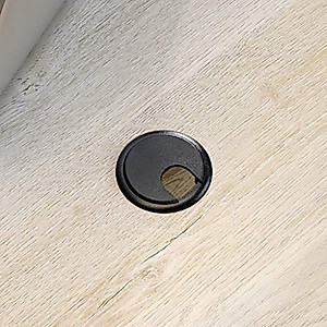 Sauder Edge Water Executive Desk, L: 65.12" x W: 29.53" x H: 29.37", Chalked Chestnut finish