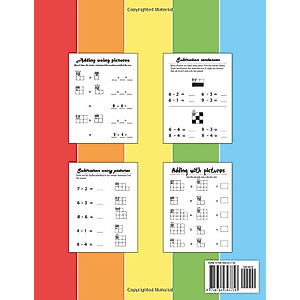 Numberblocks Addition Subtration Math Book: Math Workbook Grade 1: 60 Pages of Addition, Subtraction and Numberblocks Images