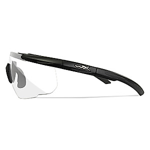 Wiley X Saber Advanced Shooting Glasses ANSI Z87.1+ Safety Sunglasses for Men and Women, UV and Eye Protection for Hunting and Shooting Matte Black Frames, Clear Lenses, Ballistic Rated