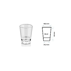 Unbreakable Shot Glass Set (12 Pack) - 1.5oz Reusable Clear Espresso Shot Glass, Small Whiskey Shot Glass for Vodka, Whiskey, Tequila, Espressos, Spirits, Liquors, Dishwasher Safe