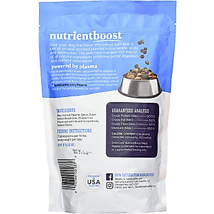 Solid Gold NutrientBoost Meal Topper for Dogs - Plasma Infused Dog Food Topper & Treats - Gut Health & Immune System Support - Grain Free Additive with Vitamins, Minerals, Protein & Amino Acids - 1 Lb