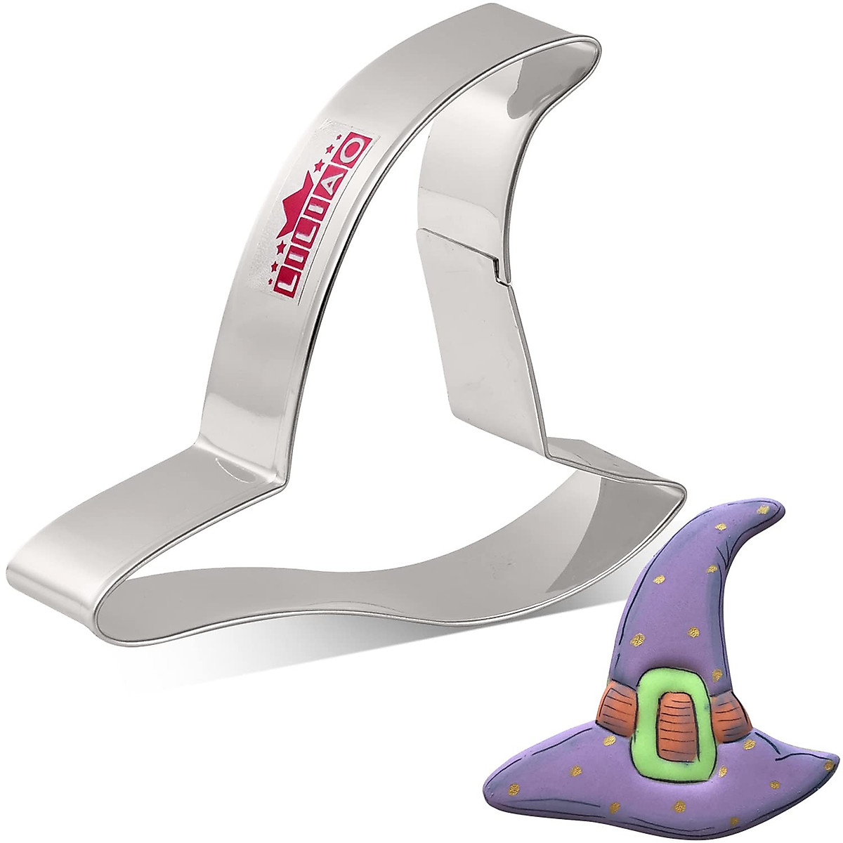 LILIAO Witch Hat Cookie Cutter for Halloween - 3.5 x 3.1 inches - Stainless Steel