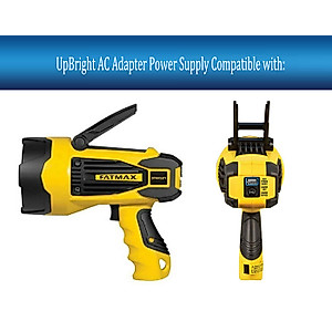 UpBright 5V USB AC/DC Adapter Compatible with Stanley FATMAX SL10LEDSL SL10LEDS TL600PS TL600PSC TL450PS Zero Trace TL1KPZ TL1KPS BB24PS Yellow Black-Trim SAT3S Satellite Lumen LED Flashlight Charger