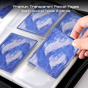 tombert 9-Pocket 720 Cards TCG Binder Compatible with PTCG, Sleeves Card Carrying Case for Baseball Cards, MTCG, etc. PKM-Big