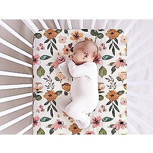 Crib Sheets Set - Premium and Ultra Soft Cotton Blend Fitted Baby Crib Sheet- 2 Pack- Crib Bed Mattress & Toddler Bed Sheet by Max&So