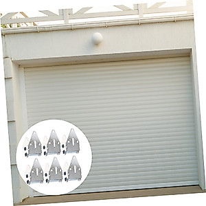 Angoily 6pcs Iron Garage Door Hinges Fix Garage Door Parts Heavy Duty Replacement Hinges