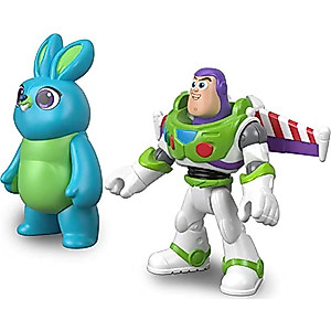 Fisher-Price Imaginext Disney Pixar Toy Story 4 Buzz Lightyear & Bunny Figure 2-Pack
