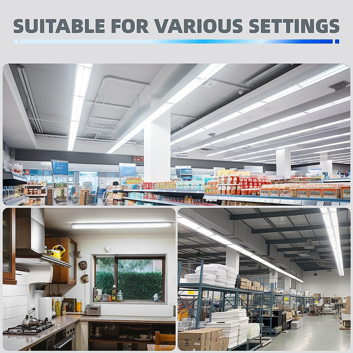 Barrina T8 Led Bulbs 4 Foot, Led Bulbs 4FT 5000K, Plug & Play or Ballast Bypass, Fluorescent Replacement, 18W 2300LM, Single-End & Dual-End, 16 Packs