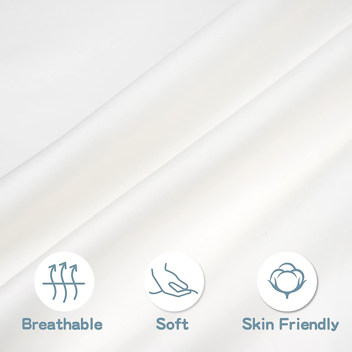 Organic Cotton Toddler Pillowcase 2 Pack, 14 x 20 Travel Pillow Case Cover for Babies, Kids, Boys and Girls, Soft and Breathable Small Pillow Cases with Envelope Closure, Ivory