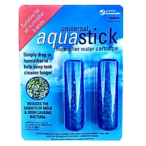 Guardian Technologies GGHS15 Aquastick Antimicrobial Humidifier Treatment, 2-Pack, Pure Guardian Humidifiers, Evaporative Humidifier Water Tanks