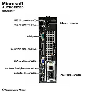 DELL OptiPlex 7010 Ultra Small Form Factor Desktop PC - Intel Core i5-3470S 2.9GHz, 8GB, 240GB SSD, Windows 10 Professional (Renewed)']