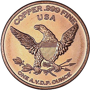 Private Mint 1 oz .999 Pure Copper Round/Challenge Coin (M-16 Rifle)