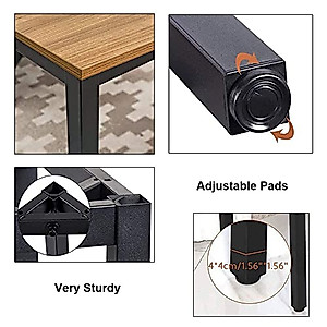 BIBOC Computer Desk/Dining Table,36×72 inch Office Desk Sturdy Writing Workstation Large Office Desk Writing Modern Simple Study Table for Home Office Desk Workstation Wide Metal Sturdy Frame