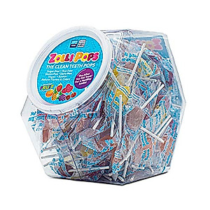 Zollipops Clean Teeth Lollipops | Anti-Cavity, Sugar Free Candy with Xylitol for a Healthy Smile - Great for Kids, Diabetics and Keto Diet (Assorted Flavors), 150 count (pack of 1), 7420