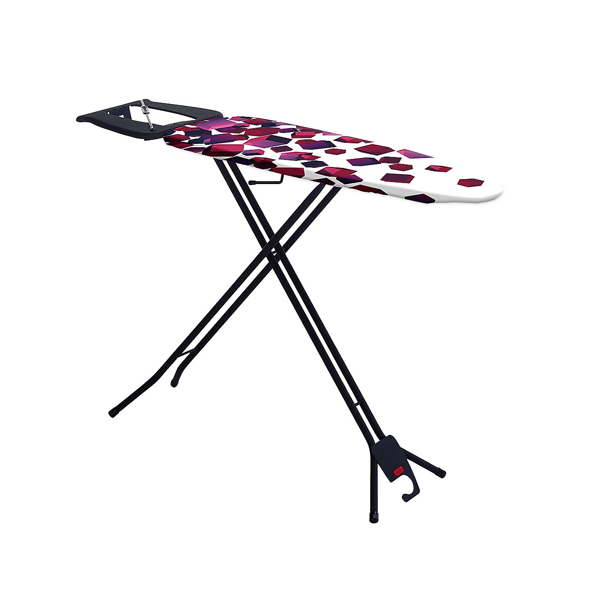 Mabel Home Ironing Board Made in Europe, Adjustable Height, Deluxe, 4-Leg, + Extra Cover, Easy Storage, 3 Different Model & Sizes (Space Saver (36" x 13"))