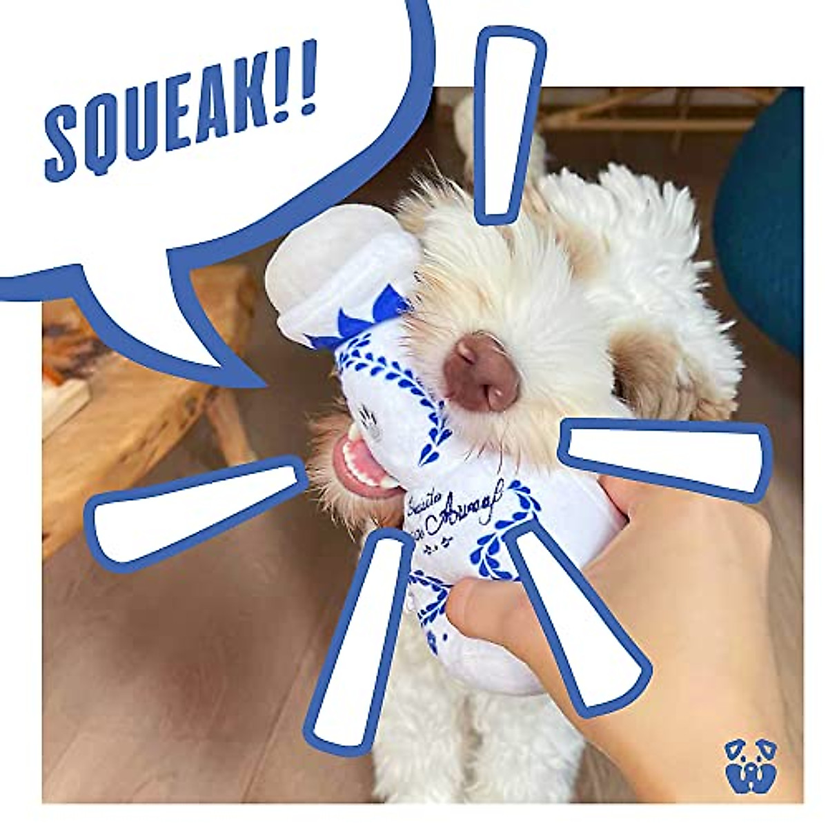 Pawty Dog Toys - Claws Awoof Toy Funny Cute Durable Unique Plush with Squeaker for Small Medium Dogs Gifts Birthday Squeaky