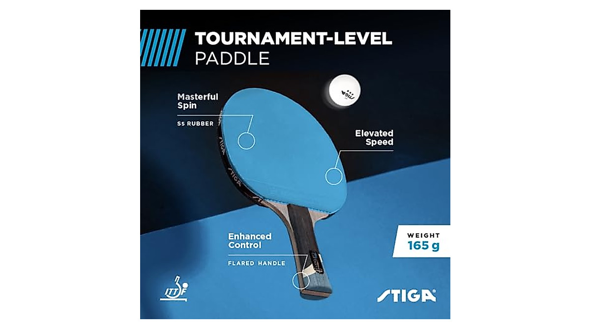 STIGA Pro Carbon Table Tennis Racket - Competitive Edge