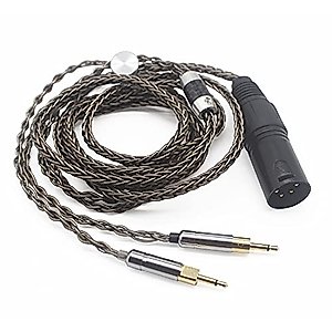Youkamoo 4 Pin XLR Headphone Cable Compatible for Sennheiser HD700 HD 700 Headphones 8 Core Silver Plated Replacement Audio Upgrade Cable