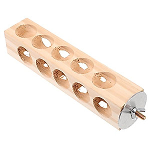 PATKAW Hamster Toys Hamster Toys Hamster Toys of 2 Parrot Hamster Stick Parrot Stick Toy Wooden Bird Perch Bird Climbing Stand Toy Parrot Cage Swing Set Accessories Hamster Accessories Wooden Toys