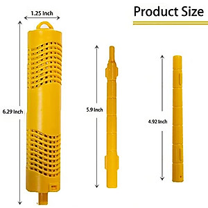 XUSHCL 2 Pack Spa Mineral Sticks Parts Cartridge for hot Tub Swimming Pool Fish Pond Filter, Last for 4 Month(Yellow)
