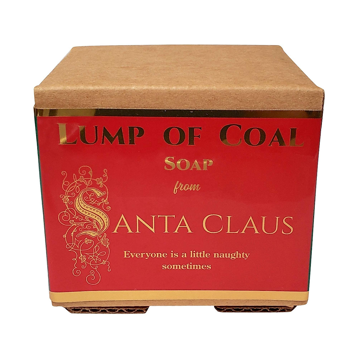 WFG WATERFALL GLEN SOAP COMPANY, LLC, charcoal Lump of Coal soap with cocoa butter, body soap, natural soap, vegan soap