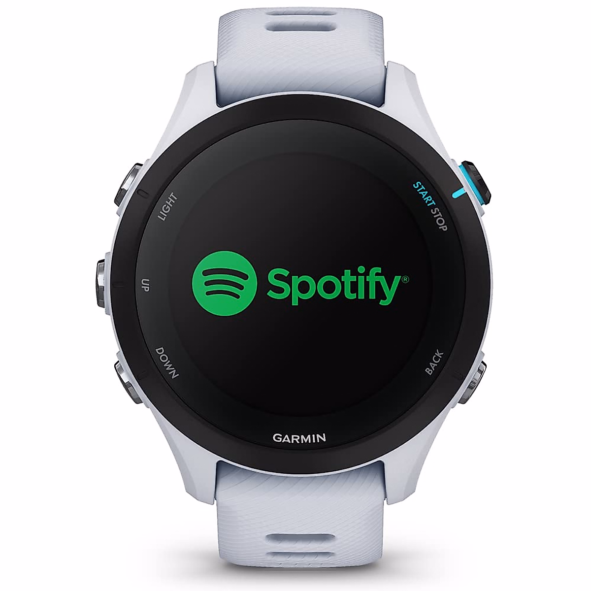 Garmin 010-02641-21 Forerunner 255 Music GPS Smartwatch Whitestone Bundle with 2 YR CPS Enhanced Protection Pack