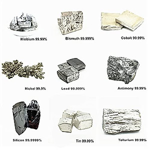Pure Element Ingot Chunk Grain Lab Use Purity Tellurium Bismuth Zinc Silicon Nickel Tin Cobalt Niobium Lead (1, Niobium-100g)
