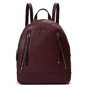 Michael Kors Women's Brooklyn Medium Backpack, Merlot, OneSize