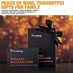Ultrashang 2Pcs RFID Blocking Card, Fuss-free Protection for Entire Wallet Shield, Credit Card Protector NFC Bank Debit Blocker, Identity Theft Prevention for Passport Travel Security (Ver. 2.0)