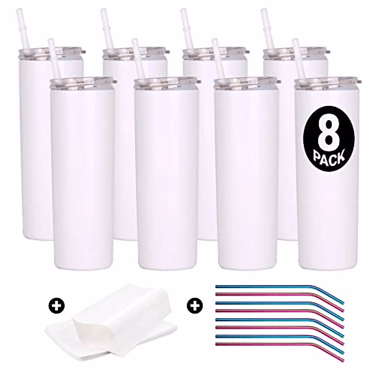 sublimation tumblers 20 oz skinny, sublimation tumbler, sublimation tumblers 20 oz skinny straight, 20 oz sublimation skinny tumbler, sublimation blanks tumbler, 20oz sublimation tumbler blank, (8)