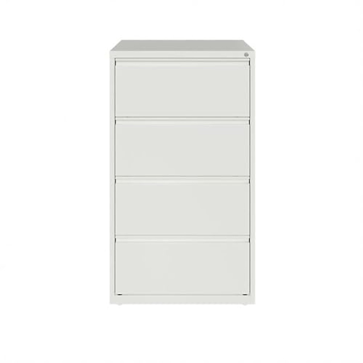 Hirsh 30-in Wide HL10000 Series 4 Drawer Metal Lateral File Cabinet White